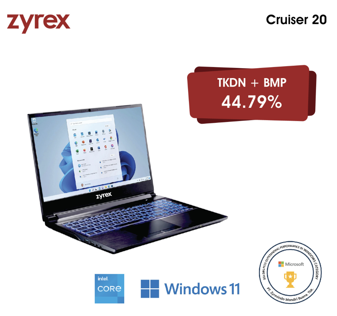 ZYREX NOTEBOOK CRUISER 20 i5V-16